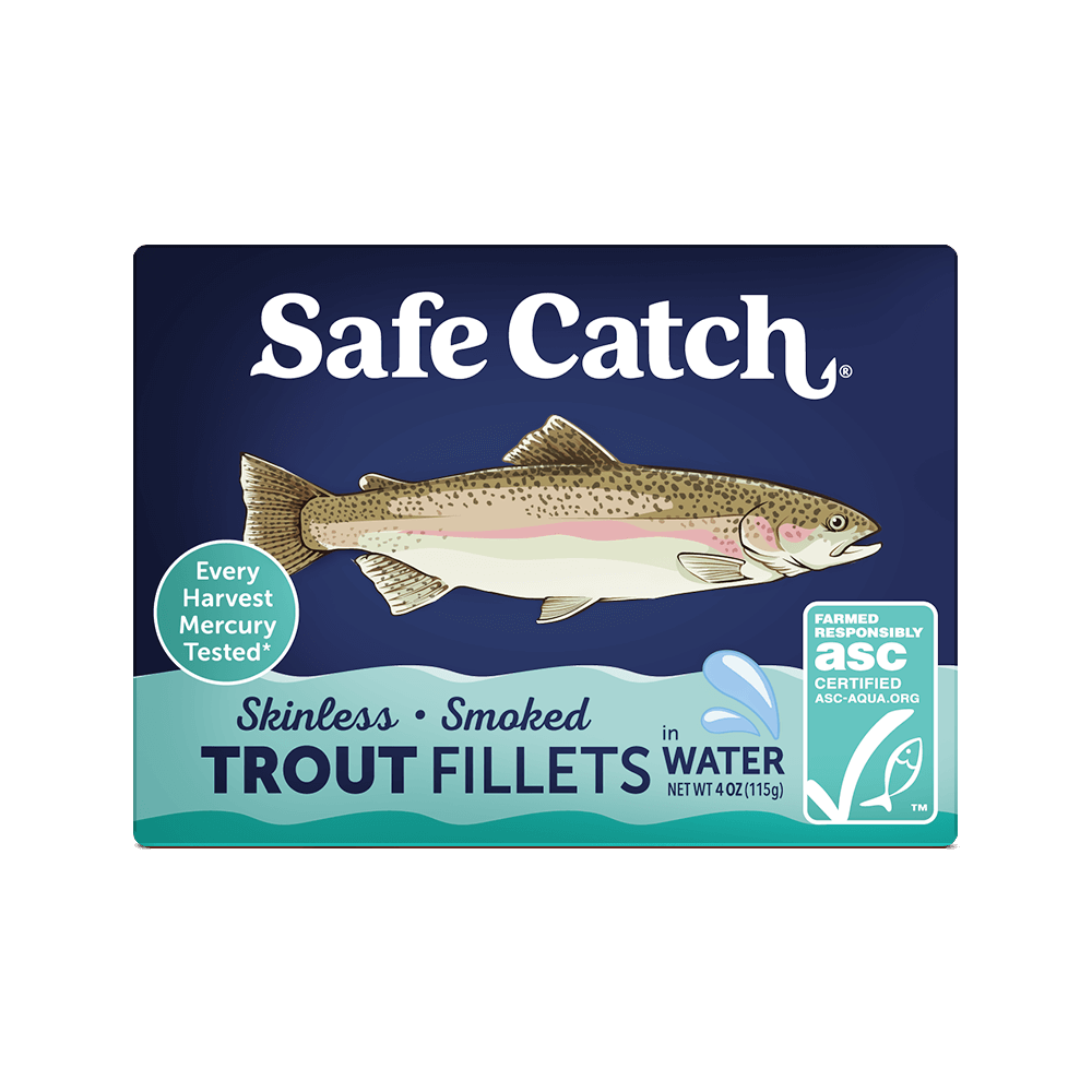 Safe Catch Smoked Trout Fillets Skinless and Boneless in Water 12 pack