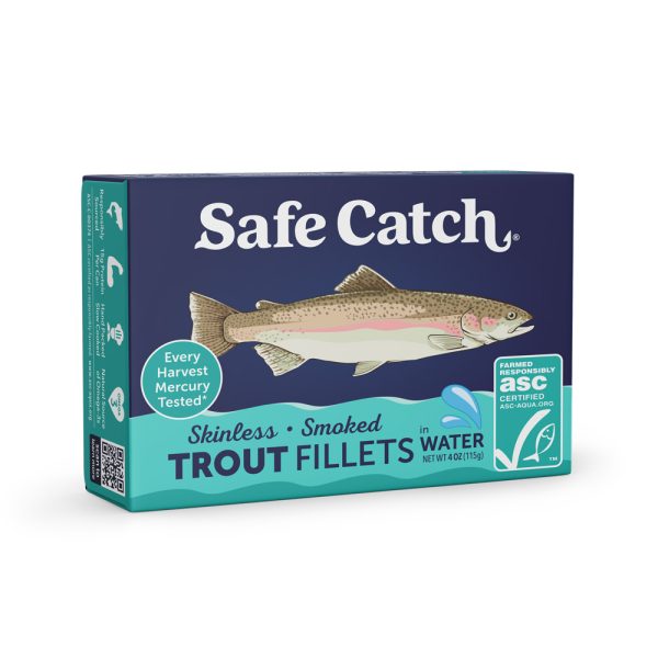 Safe Catch Smoked Trout Fillets Skinless and Boneless in Water 12 pack